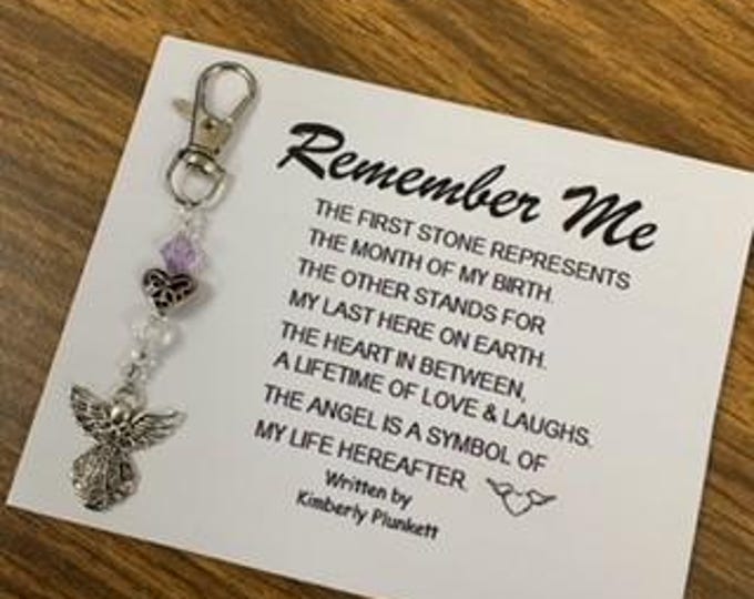 The ORIGINAL Remember Me Poem & Charm - Sympathy Gift, Loss, Memorial ...