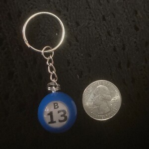 Bingo Ball Keychain - Etsy