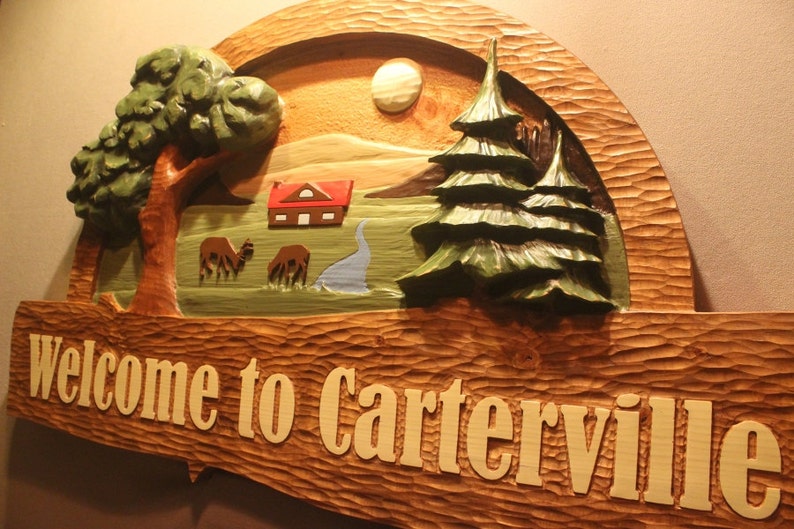 FAMILY NAME SIGNS | Rustic Wood Signs | Hand Carved Signs | Carved ...
