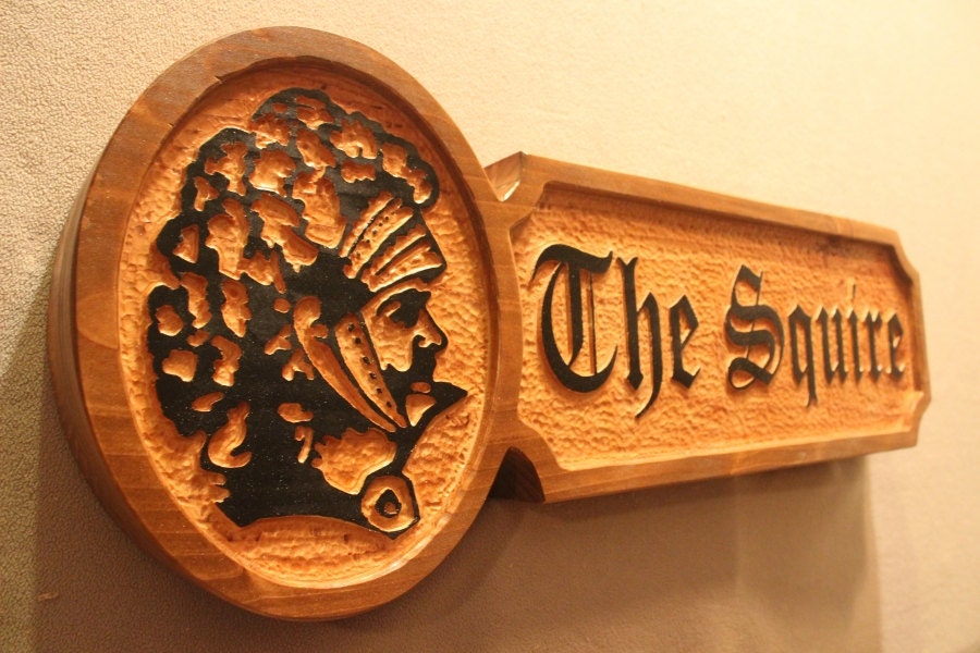 CUSTOM LOGO SIGN | Hand Carved Sign | Hand Made Sign | Carved Wooden ...