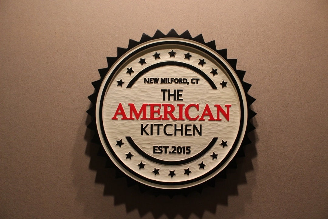 RESTAURANT SIGNS | Custom Wood Sign | Bar Sign | Small Business Sign ...