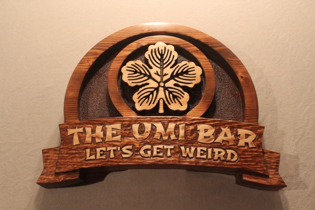 CARVED BAR SIGN | Hand Carved Signs | Hand Made Signs | Custom Wood ...