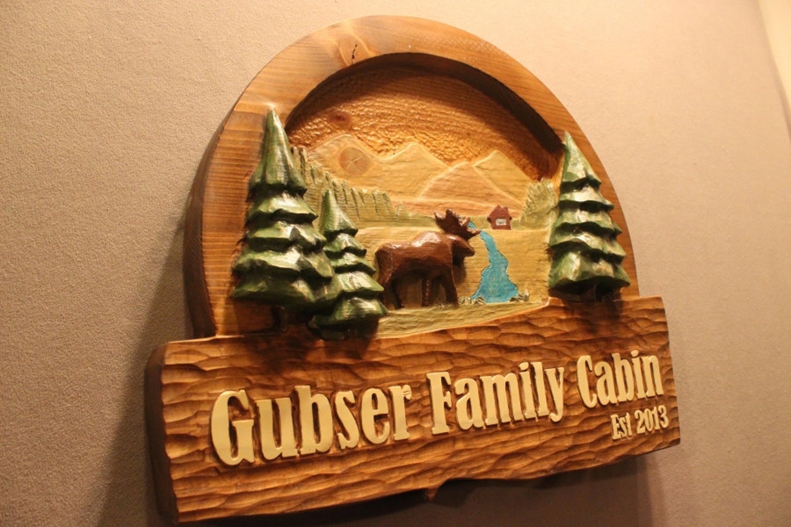 FAMILY CABIN SIGN | Custom Wood Sign | Mountain Retreat Signs | Cottage ...