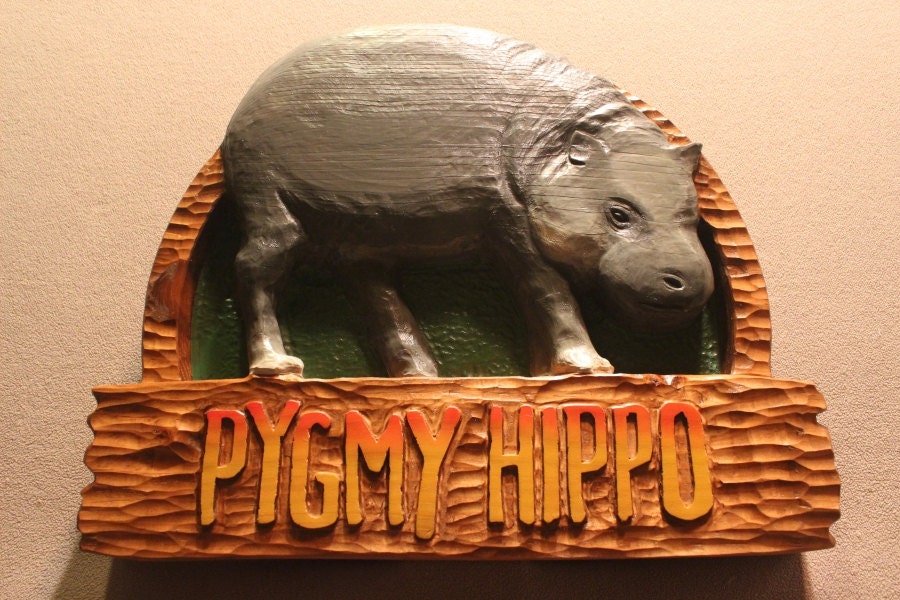 ZOO EXHIBIT SIGN | Display Sign | Custom Logo Sign | Hand Carved Sign ...