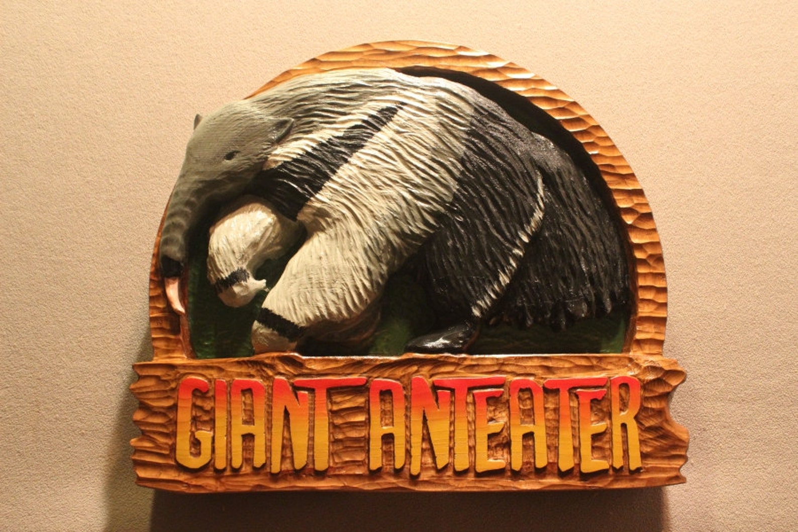 ZOO EXHIBIT SIGN | Display Signs | Anteater Sign | Unique Animal Sign ...