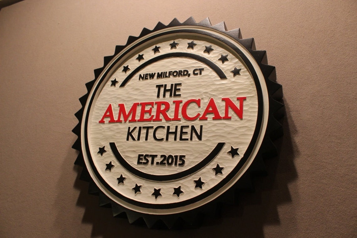 RESTAURANT SIGNS | Custom Wood Sign | Bar Sign | Small Business Sign ...