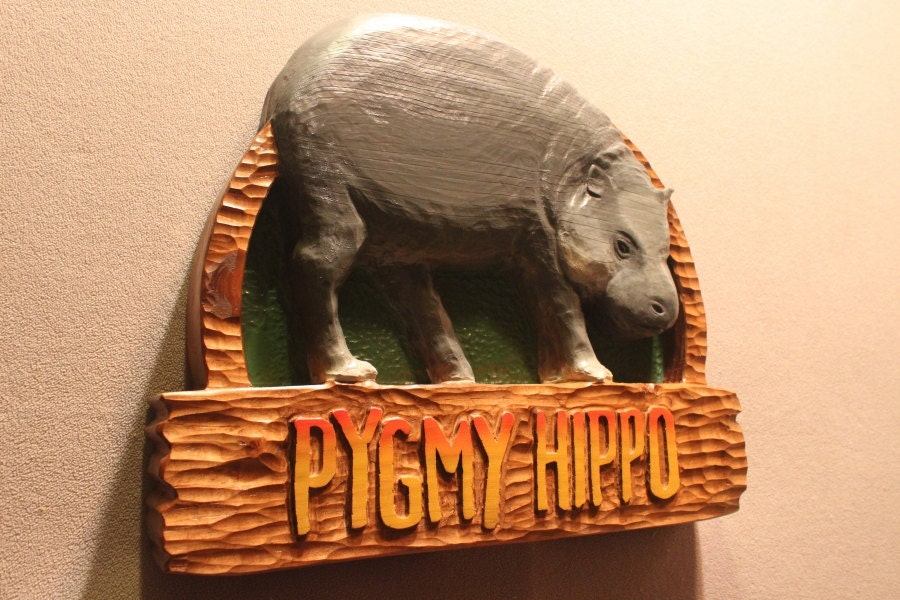 ZOO EXHIBIT SIGN | Display Sign | Custom Logo Sign | Hand Carved Sign ...