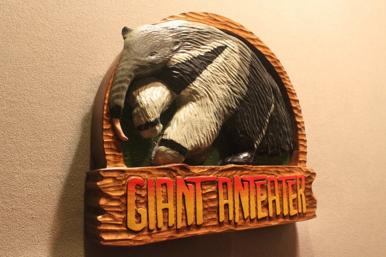 ZOO EXHIBIT SIGN | Display Signs | Anteater Sign | Unique Animal Sign ...