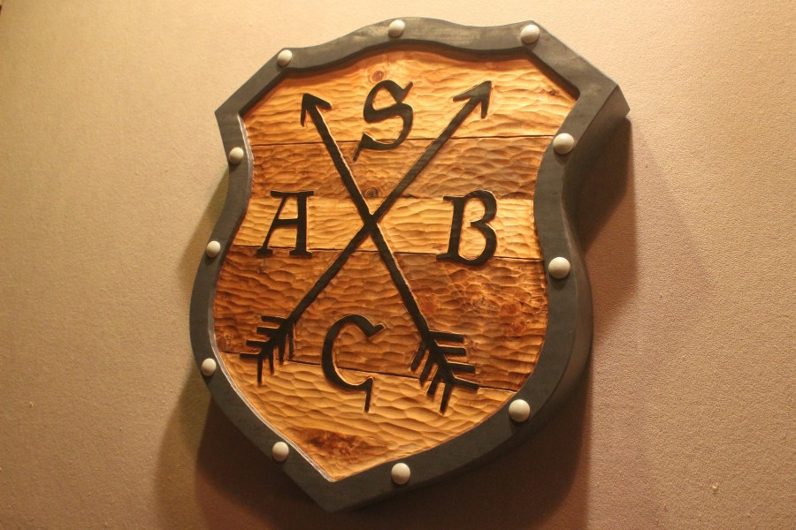 COAT OF ARMS | Custom Wood Sign | Hand Carved Sign | Carved Wood Sign ...