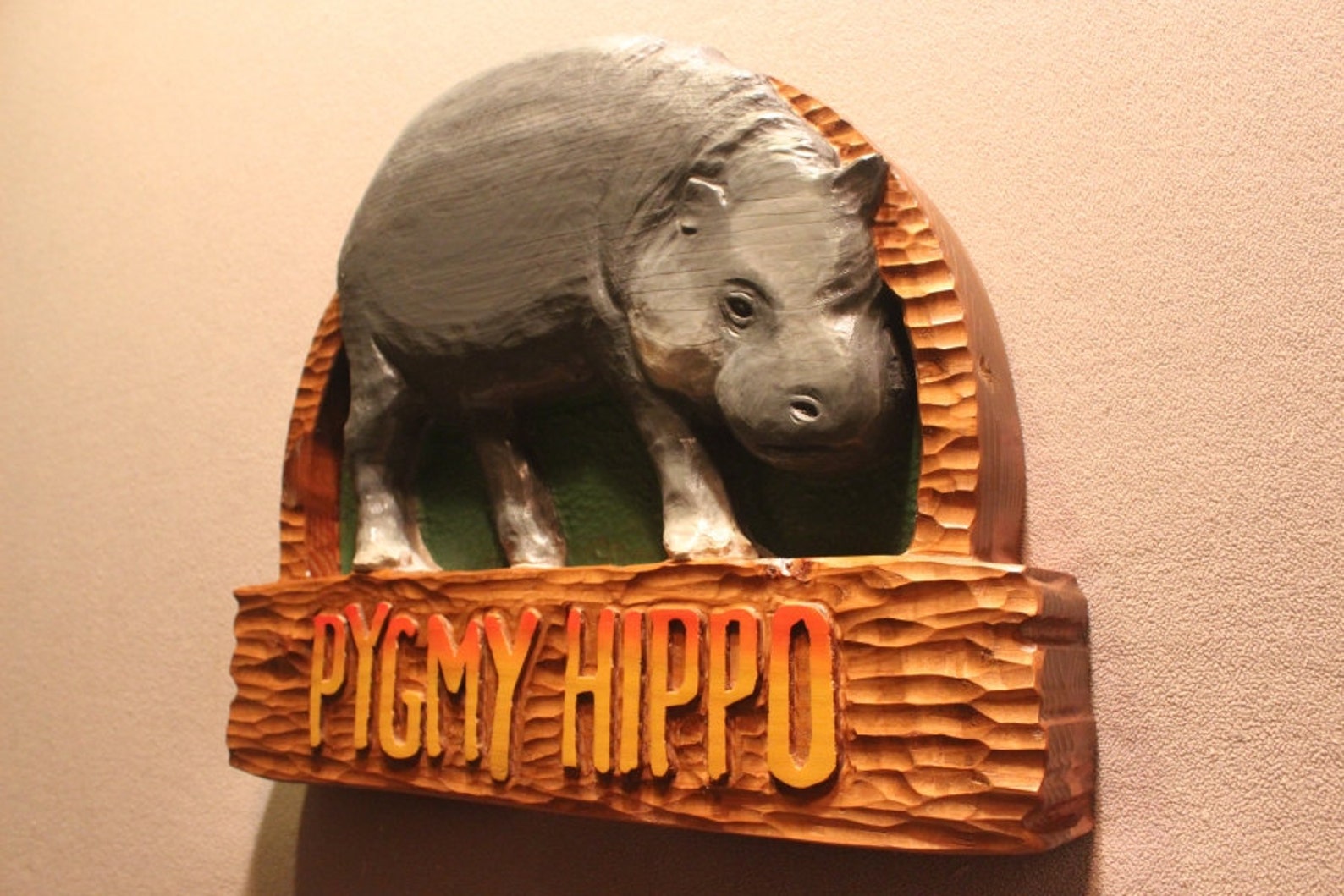 ZOO EXHIBIT SIGN | Display Sign | Custom Logo Sign | Hand Carved Sign ...