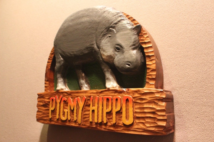 ZOO EXHIBIT SIGN | Display Sign | Custom Logo Sign | Hand Carved Sign ...