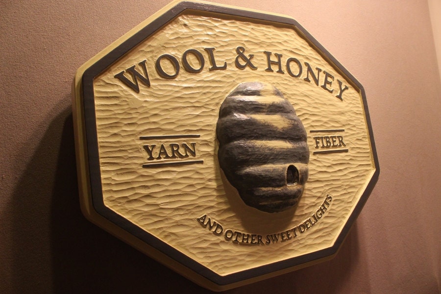 BEE HIVE SIGN | Small Business Signs | Company Logo Signs ...