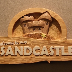 BEACH HOUSE SIGN | Sandcastle Sign | Coastal Sign | Nautical Sign ...