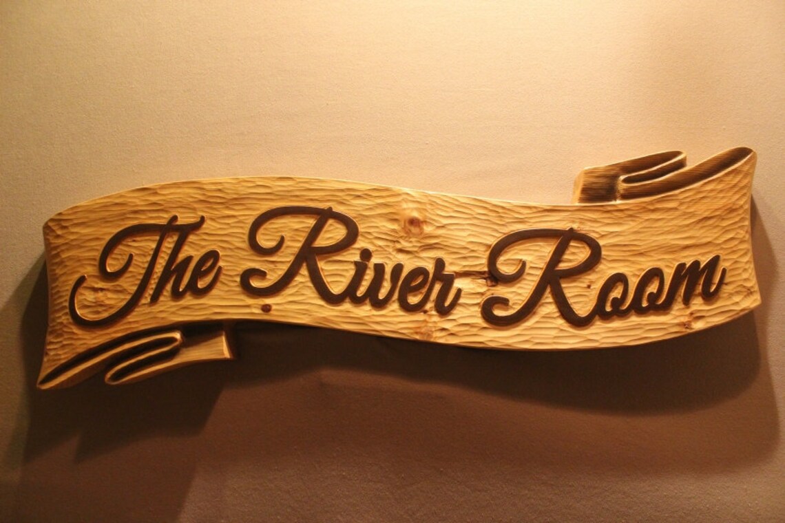 HAND CARVED SIGNS | Banner Sign | Personalized Sign | Boat Sign | Bar ...