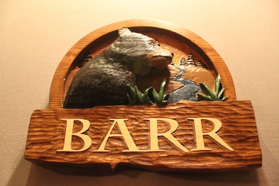 WOOD CABIN SIGNS | Carved Wooden Signs | Hand Made Sign | Hand Carved ...