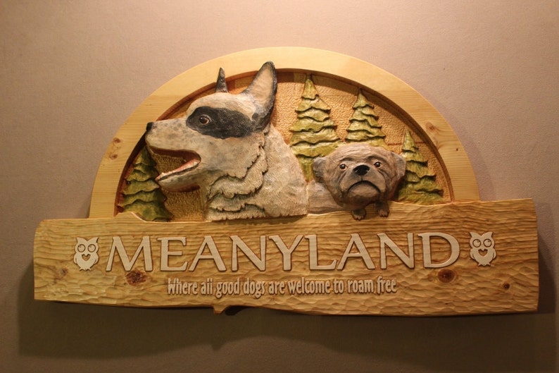 CUSTOM PET SIGN | Dog Signs | Personalized Signs | Hand Carved Sign ...