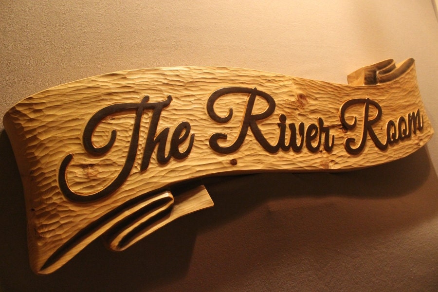 HAND CARVED SIGNS | Banner Sign | Personalized Sign | Boat Sign | Bar ...