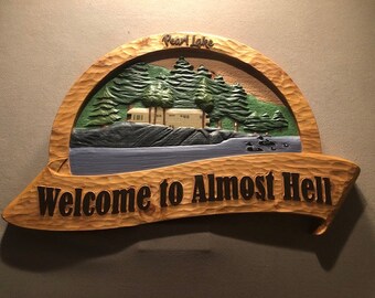 CUSTOM WOOD SIGNS - Hand Carved Wood Signs for Homes, Business, Cabin ...