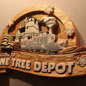 CUSTOM TRAIN SIGN | Personalized Sign | Hand Carved Signs | Hand Made ...