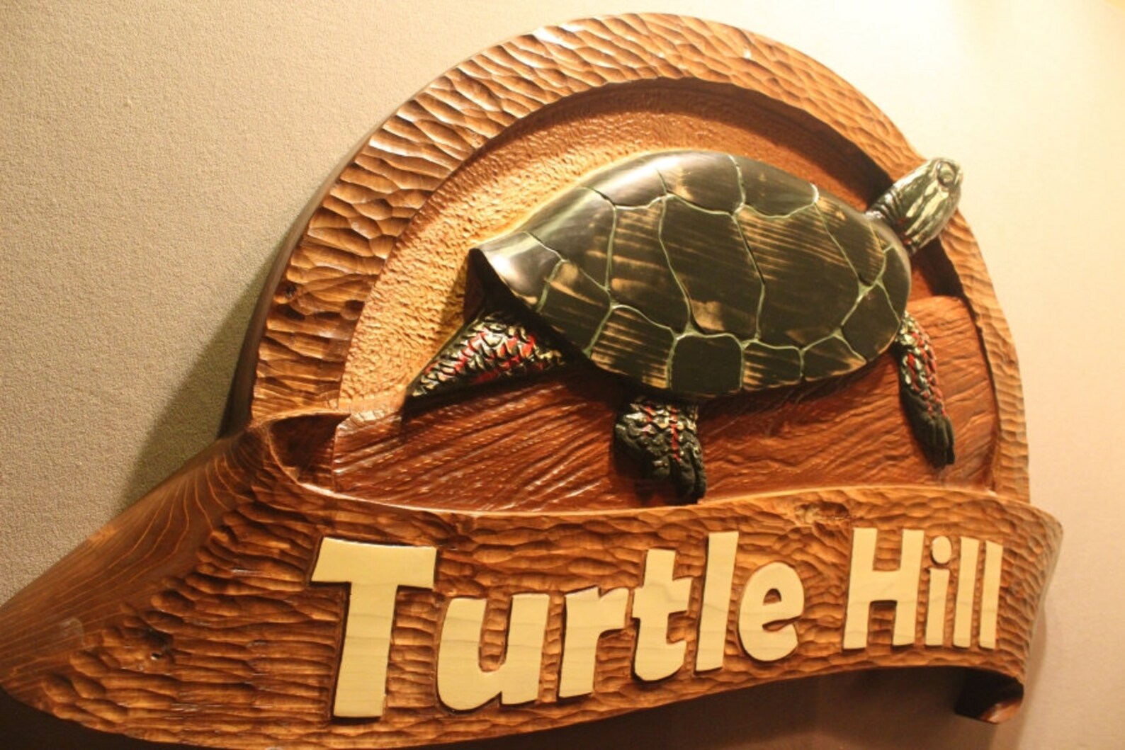 CARVED TURTLE SIGN | Hand Carved Signs | Hand Made Signs | Carved ...