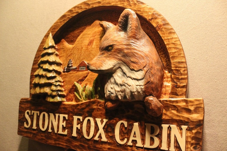 CUSTOM DESIGN SIGNS fox sign personalized sign hand | Etsy