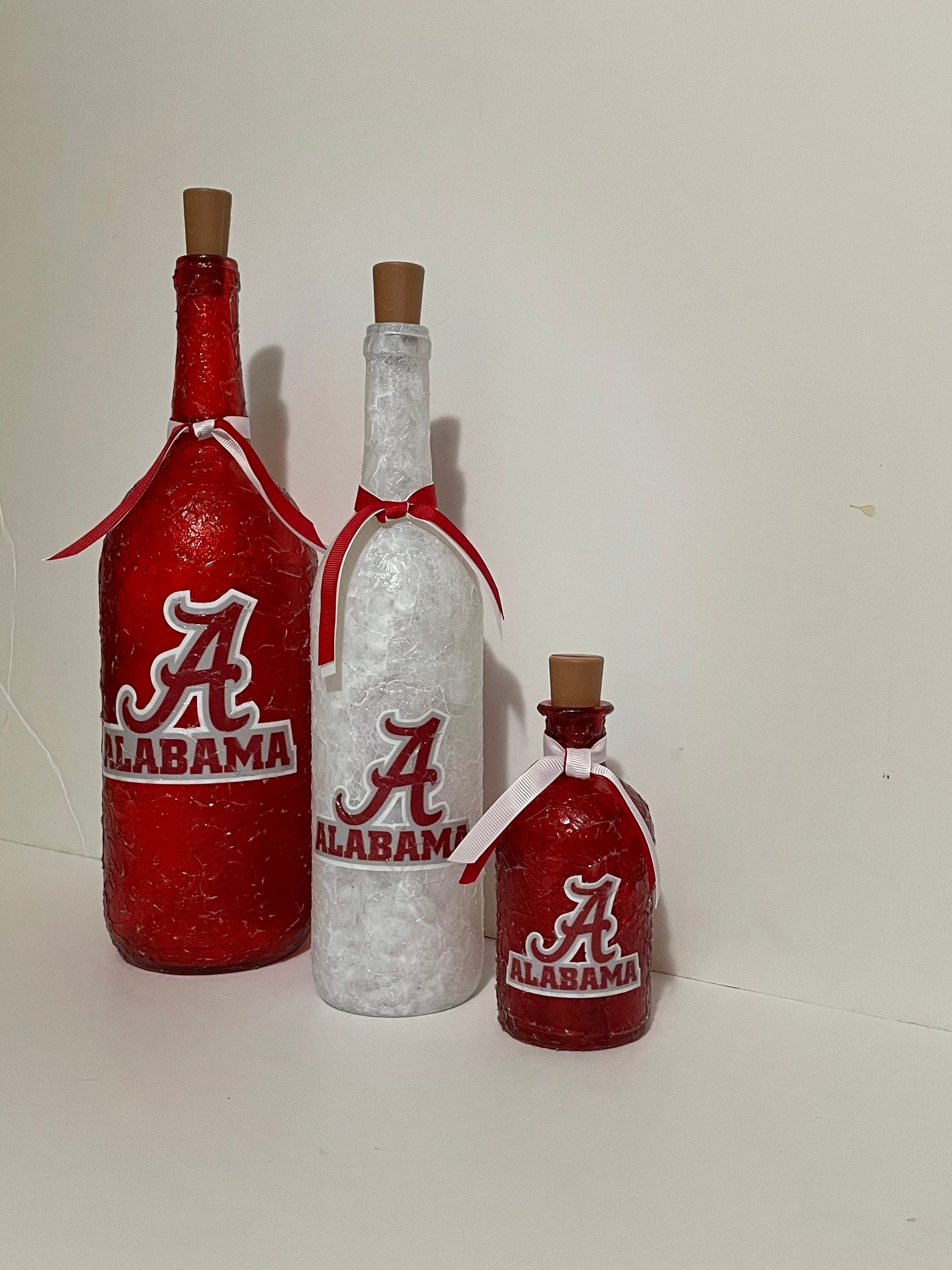 Alabama Light up Bottles. Alabama Roll Tide Lighted Bottles. - Etsy