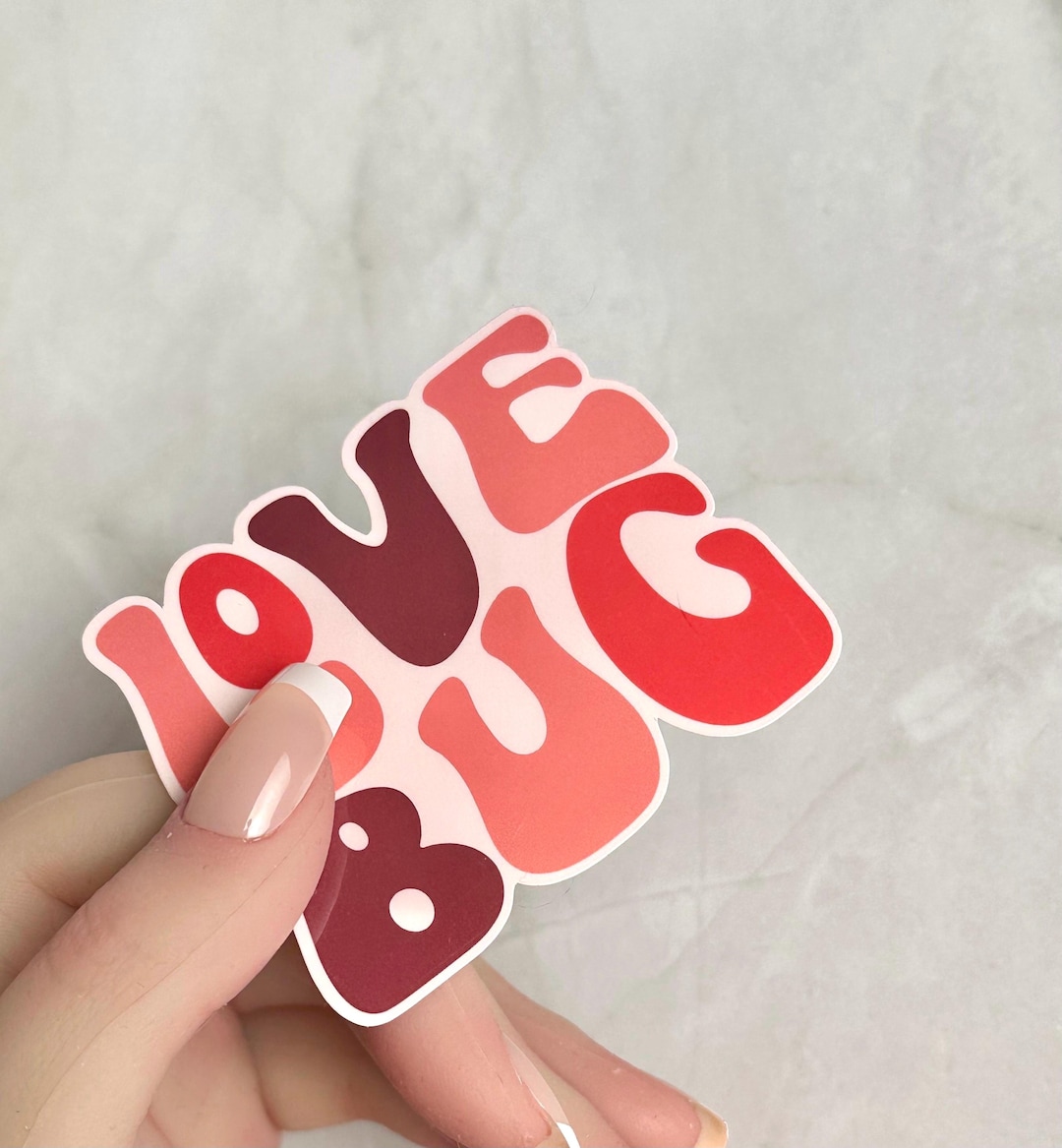 Valentine Love Bug Stickers-valentine Decals-love Bug Stickers-cute ...