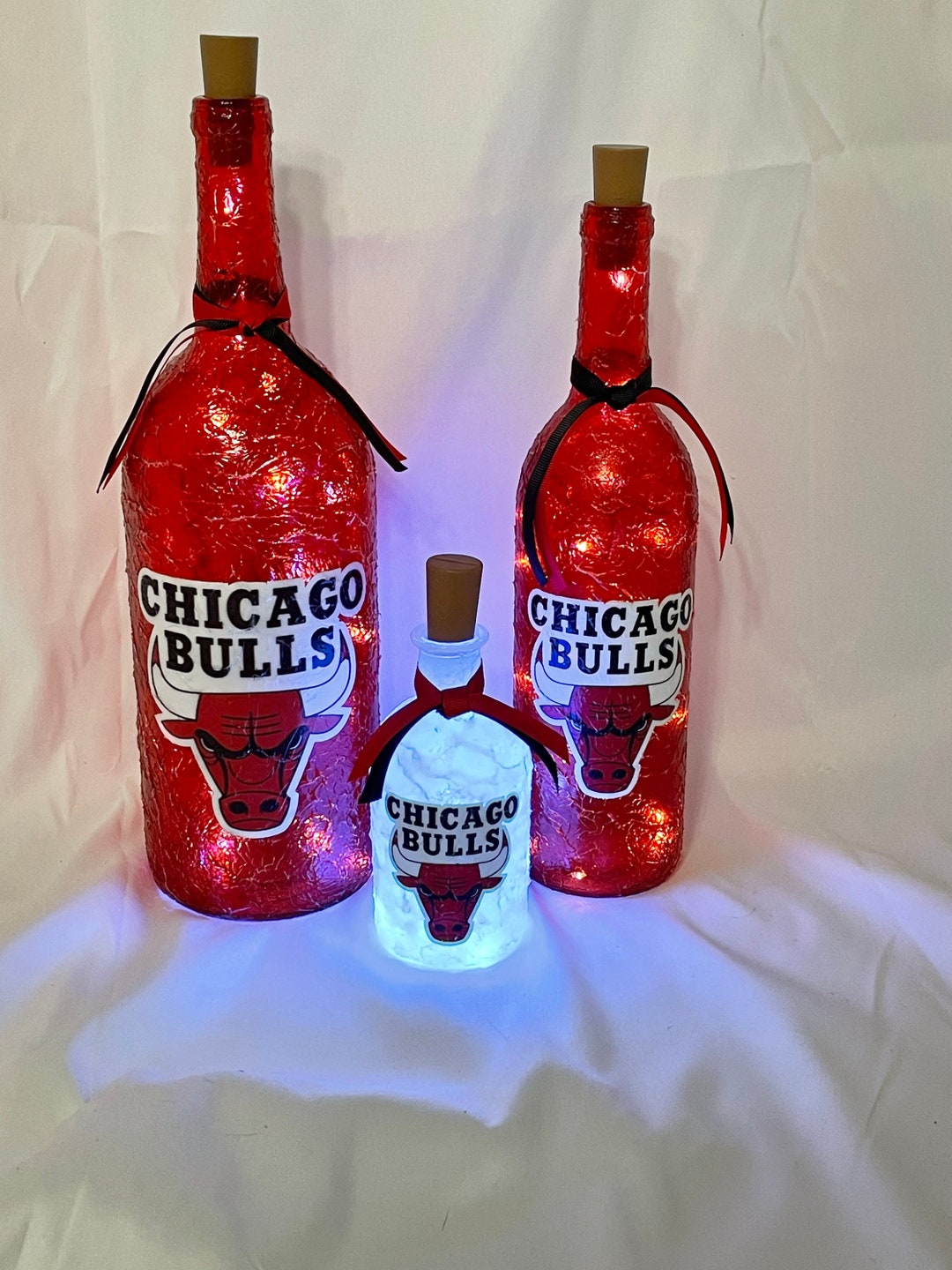 Chicago Bulls Lights. Chicago Bulls Light up Bottles. Chicago Bulls Man ...