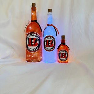 Cincinnati Bengals Lighted Bottles. Cincinnati Bengals Lighted Wine ...