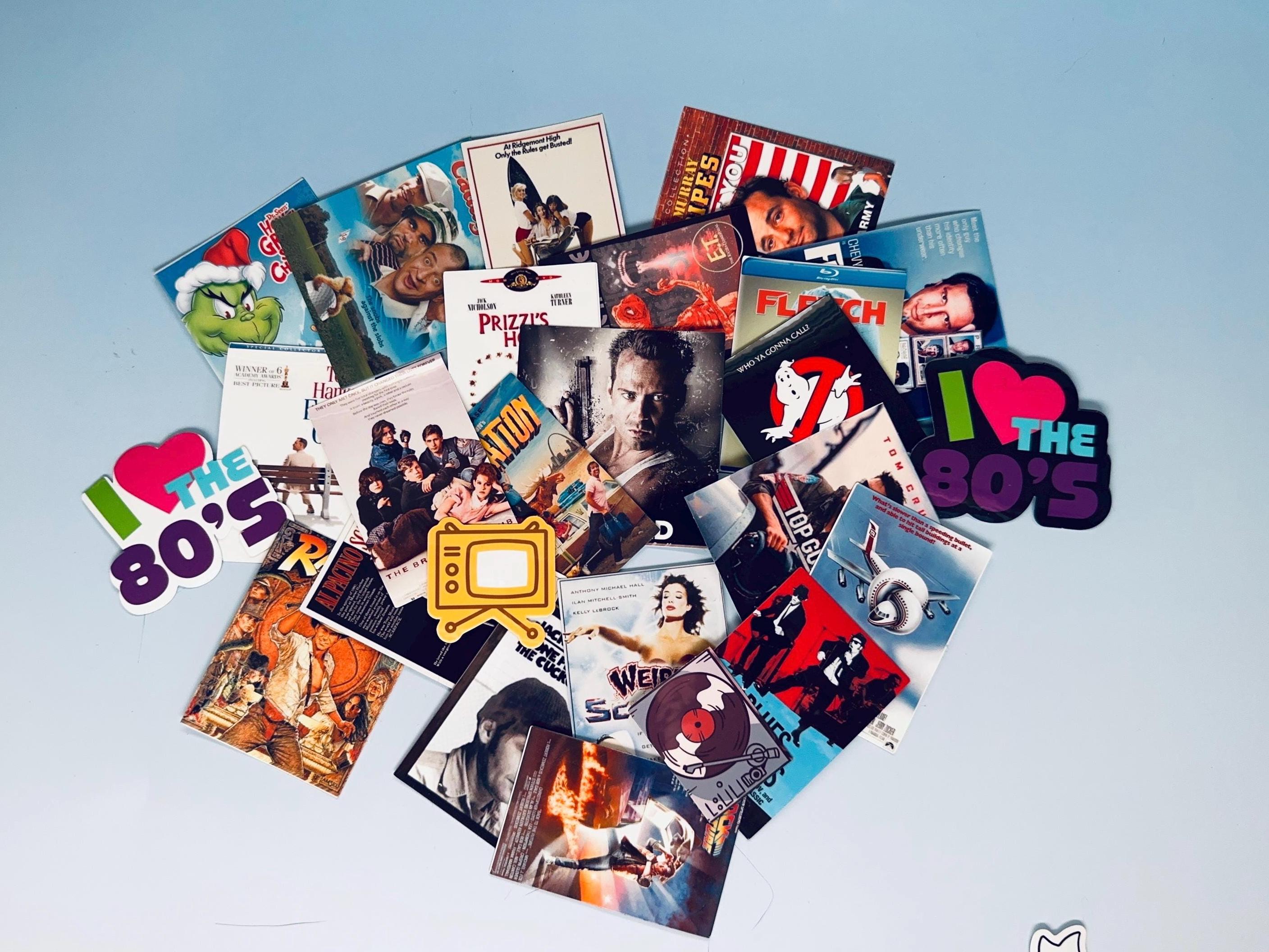 80’s Movie Stickers-80’s theme random movie sticker sets-80’s party ...