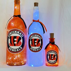 Cincinnati Bengals Lighted Bottles. Cincinnati Bengals Lighted Wine ...