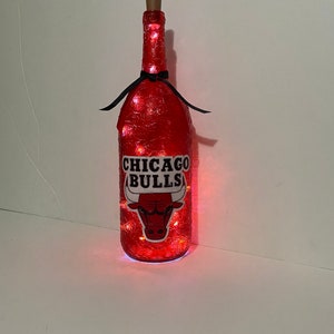 Chicago Bulls Lights. Chicago Bulls Light up Bottles. Chicago Bulls Man ...