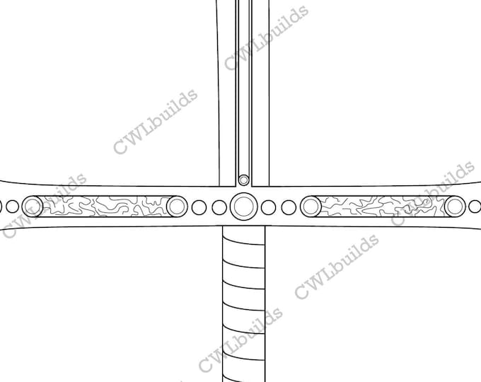 Yoru Dracule Mihawk Black Blade Sword From One Piece Digital ...