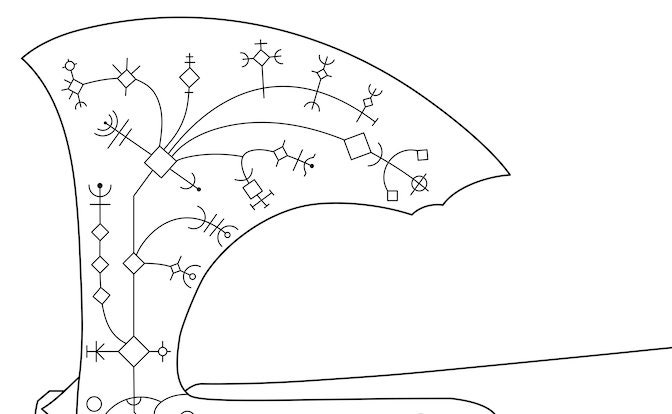 God of War - Kratos' Leviathan Axe - Printable Pattern - Etsy