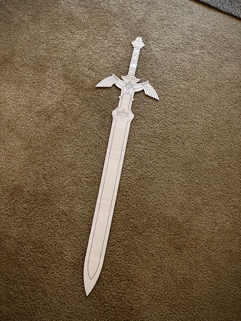 Full Size Master Sword Legend of Zelda Breath of the Wild Downloadable ...