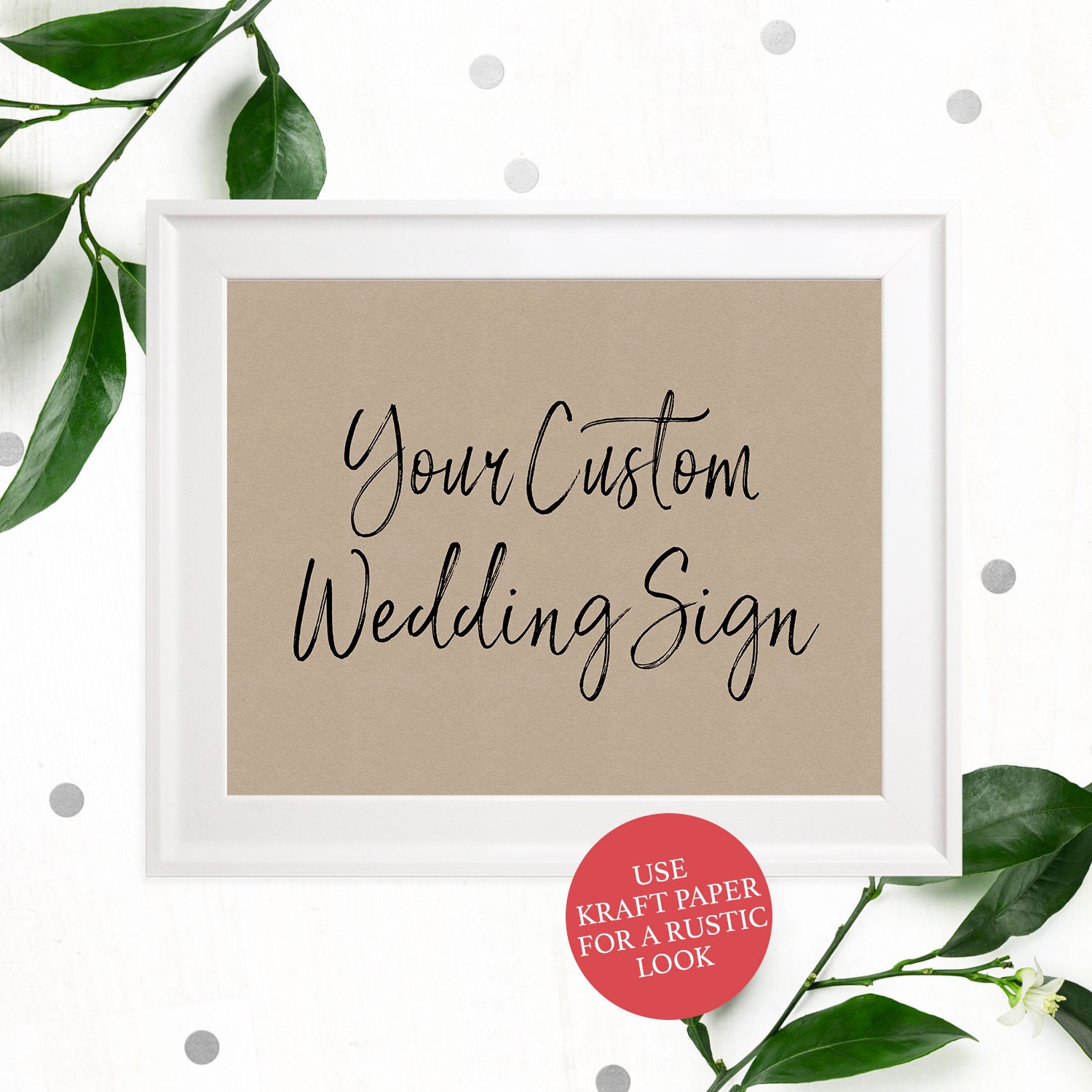 Custom Text Personalized Sign-printable Calligraphy Custom Sign-diy ...