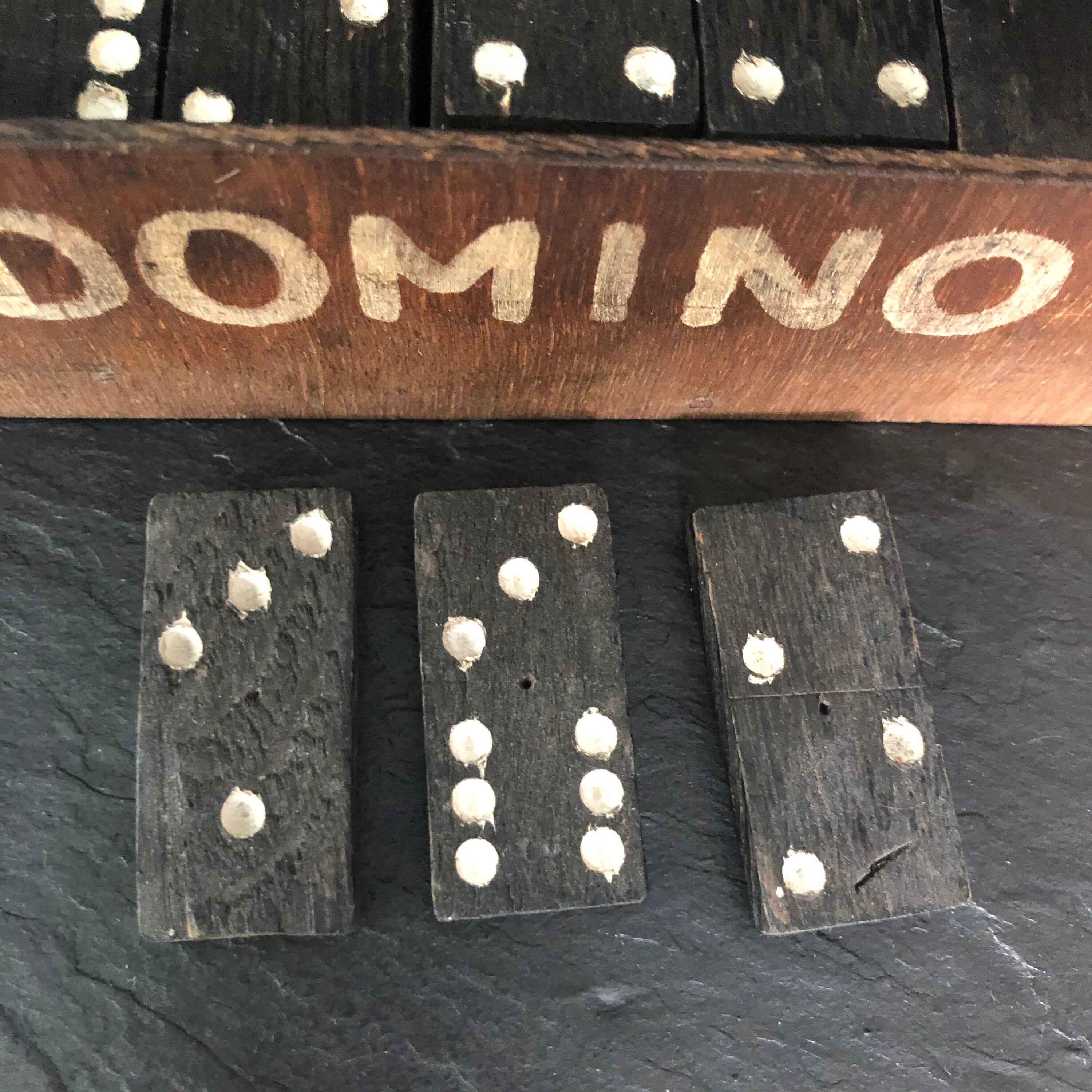 Vintage Dominoes. Handmade Wooden Domino Box. Handmade Wooden - Etsy