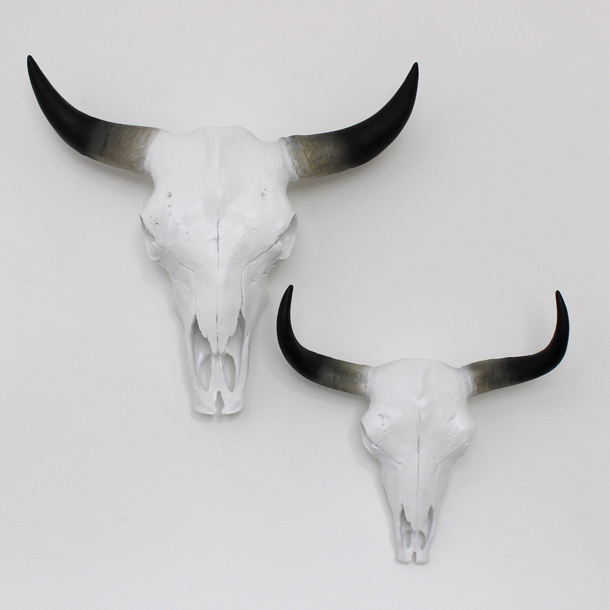 Beautiful Hand Painted Faux Cow Skull With Copper Mandala - 3 Sizes ...