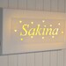 Led Canvas Art Name or Word Customizable Wall Decoration - Etsy