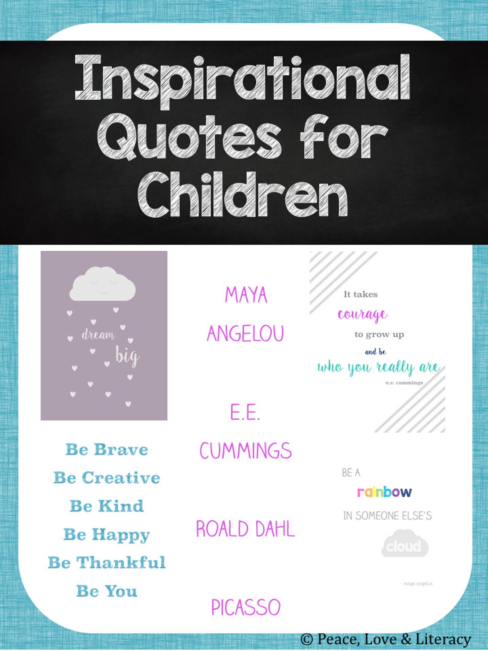 Inspirational Quotes for Children - Etsy