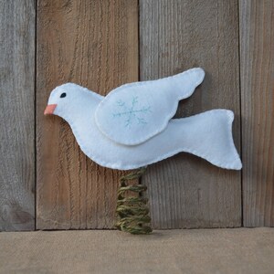 Christmas Tree Topper Dove - Etsy