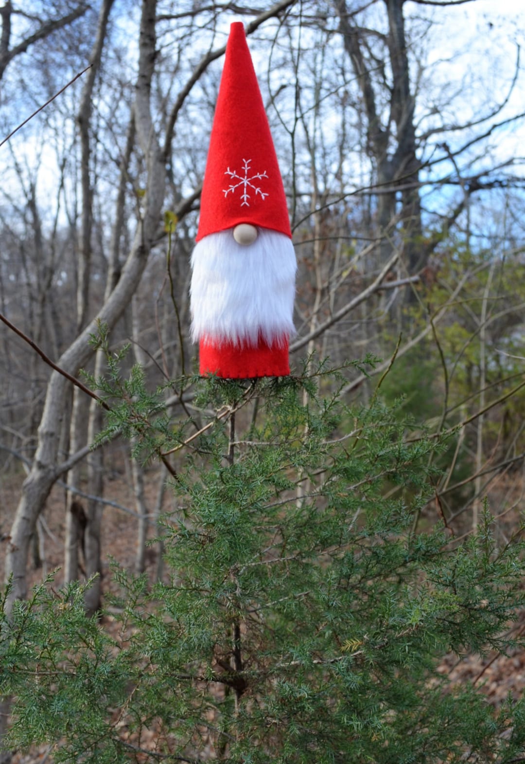 Gnome Christmas Tree Topper, Tree Topper, Felt Tree Topper - Etsy