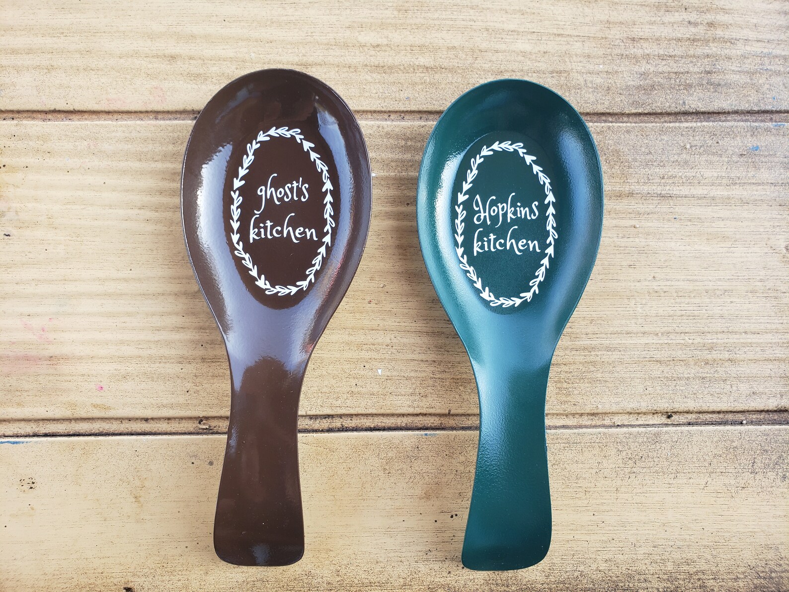 Personalized Spoon Rest Monogram Spoon Holder Mom / | Etsy