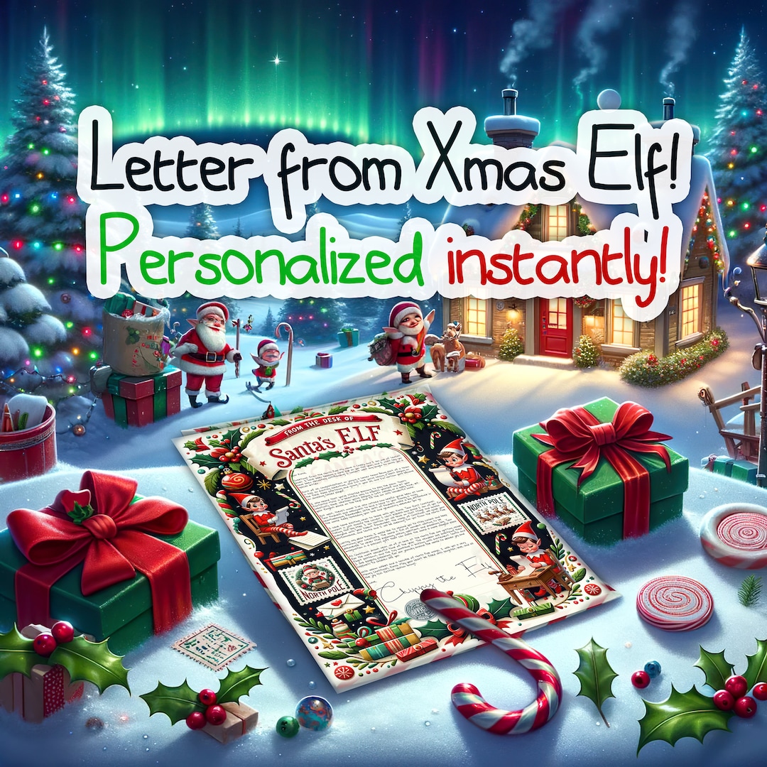 Personalized Elf Letter for Kids, Instantly Download Your Custom Elf ...
