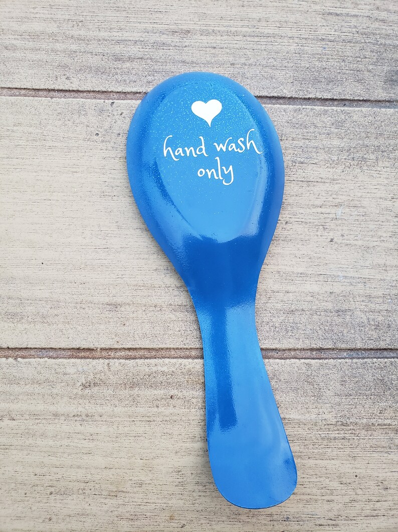 Personalized Spoon Rest Monogram Spoon Holder Mom / | Etsy