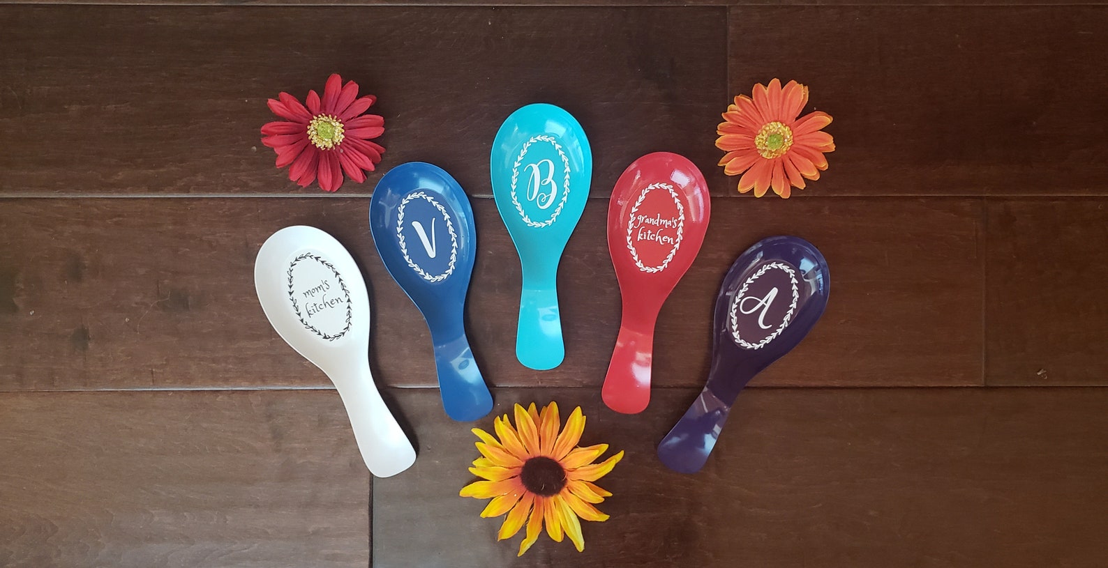 Personalized Spoon Rest Monogram Spoon Holder Mom / - Etsy Australia