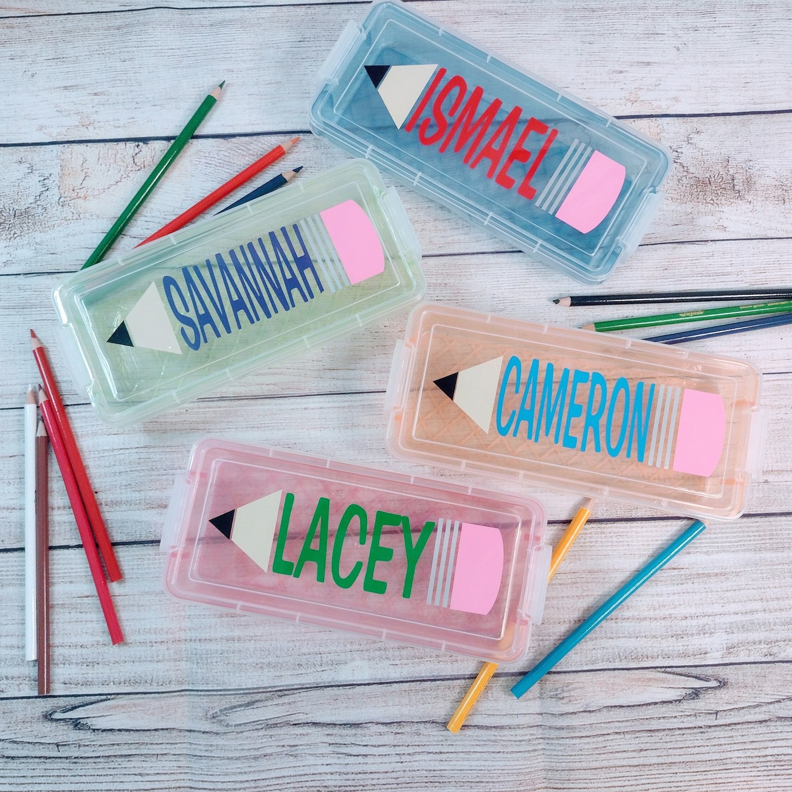 Personalized Pencil Box Case School Supplies | Fits Standard Pencils ...