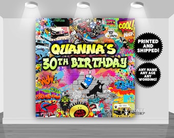 90s party backdrop | Etsy