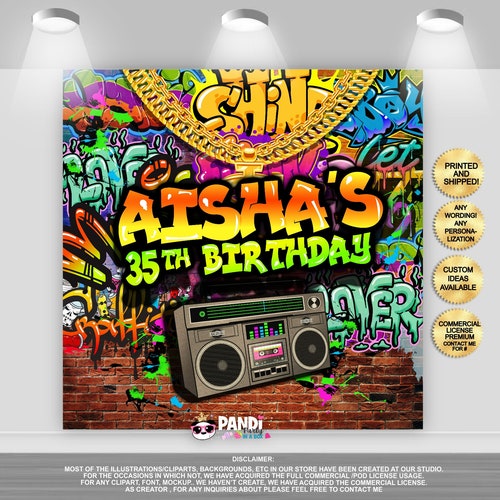 Freaknik Neon Party Theme Editable Flyer Invitation DIY Etsy Hong Kong