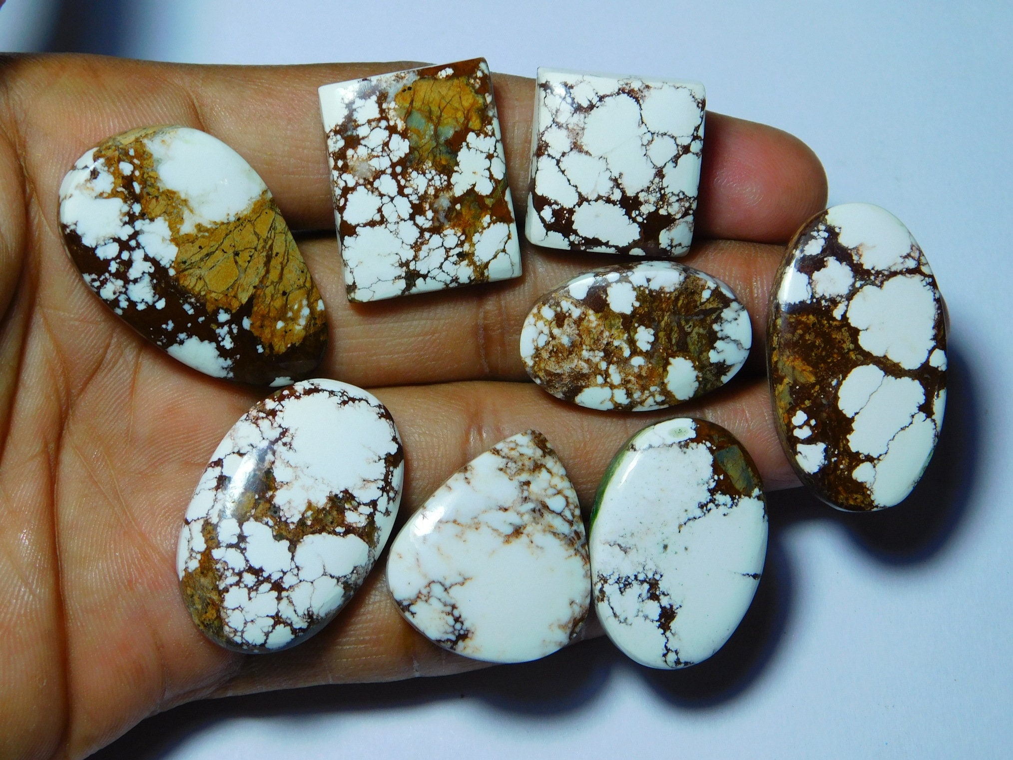 8Stk. Natürlicher Magnesit Lot CabochonMagnesit Lose | Etsy